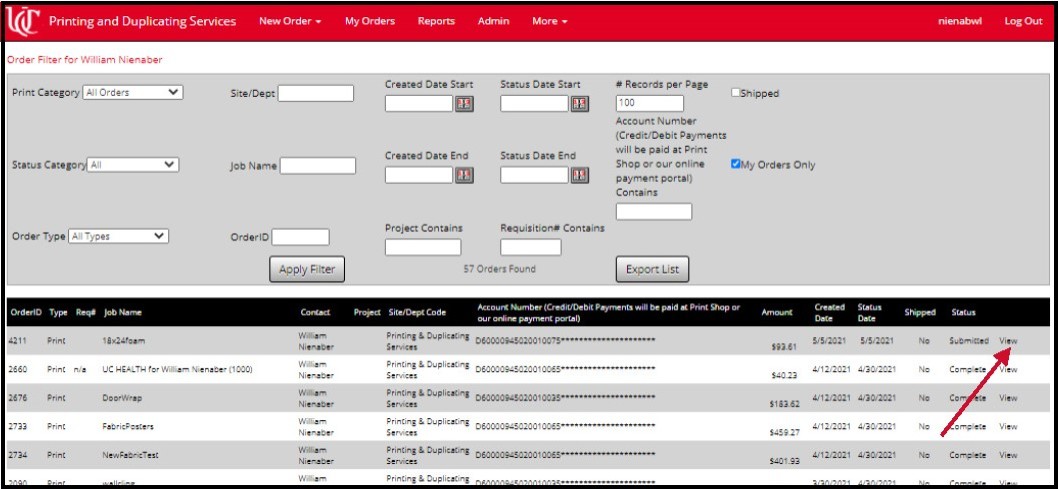 User Guide - Printing Services | University of Cincinnati