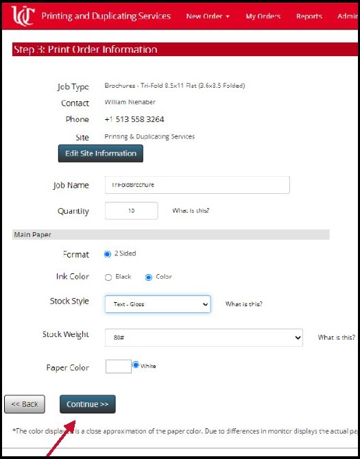User Guide - Printing Services | University Of Cincinnati