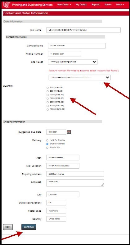 User Guide - Printing Services | University of Cincinnati