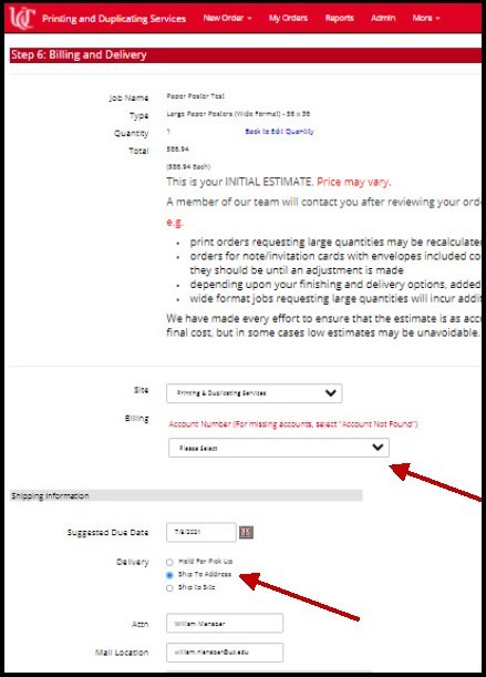 User Guide - Printing Services | University of Cincinnati
