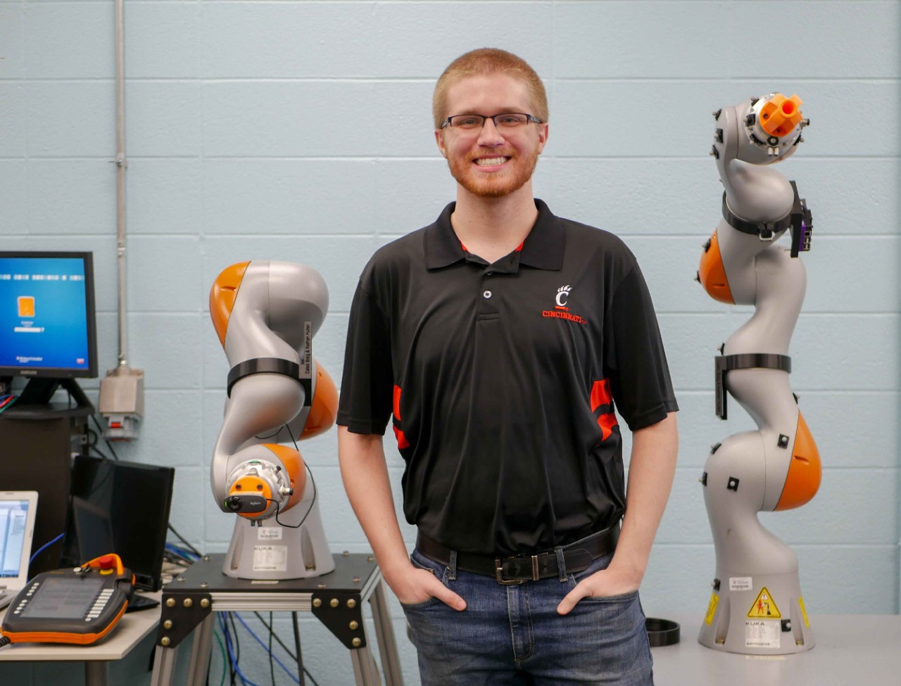UC student builds face-tracking robot | University of Cincinnati