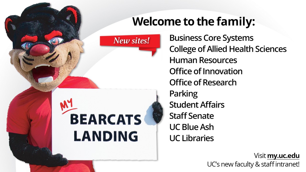 New sites available now on Bearcats Landing | University Of Cincinnati
