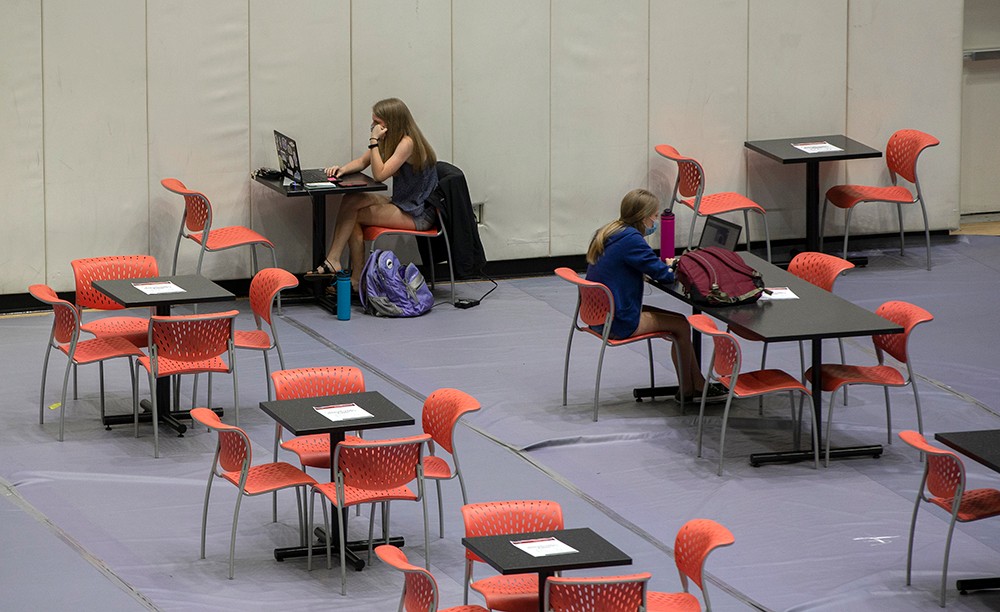 "Photo gallery: Campus seeks to stay safe with distancing, masks, more ...