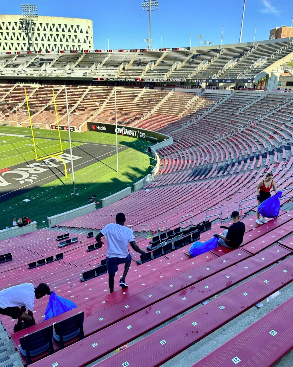 UC Sustainability adds recycle bins to Nippert stadium, boost fan ...