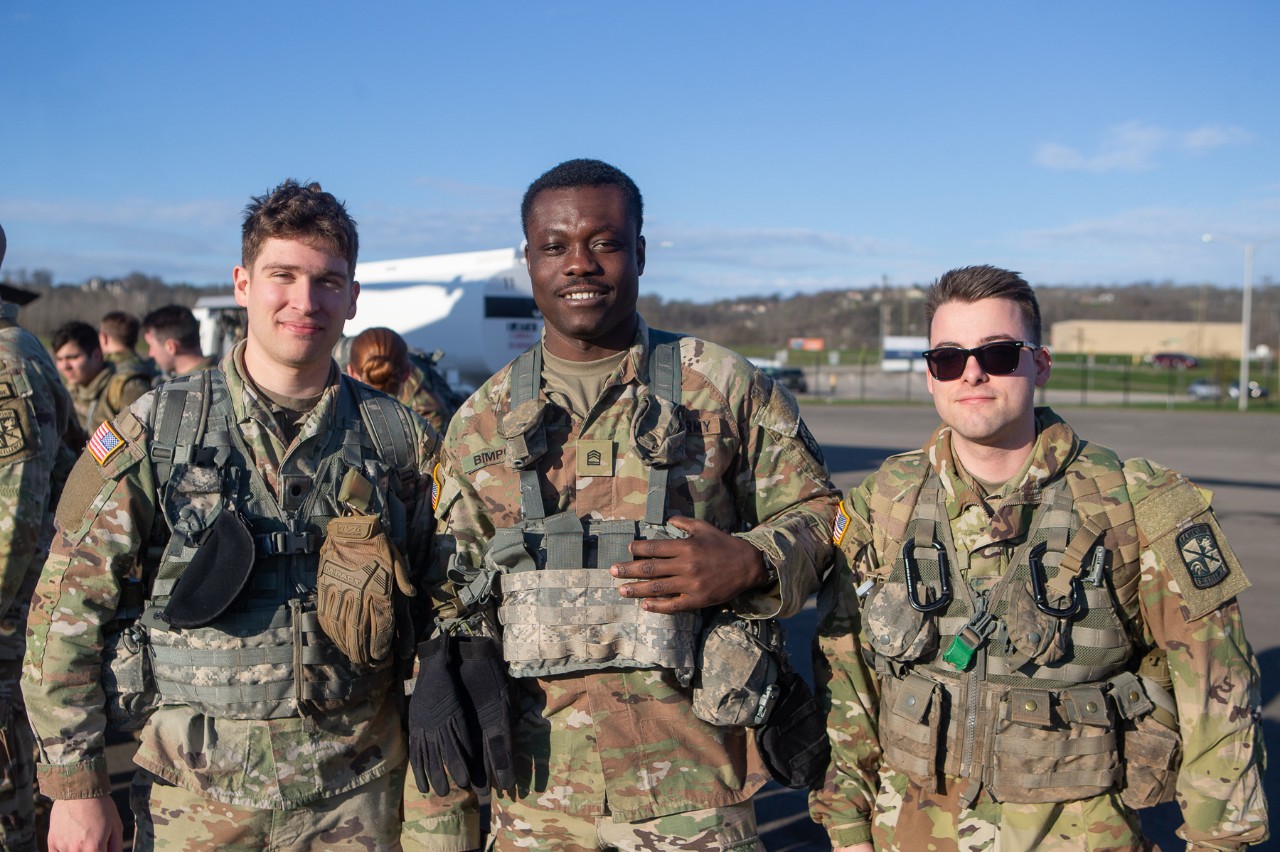 Cadets from UC hop aboard military helicopters to begin weekend drill ...