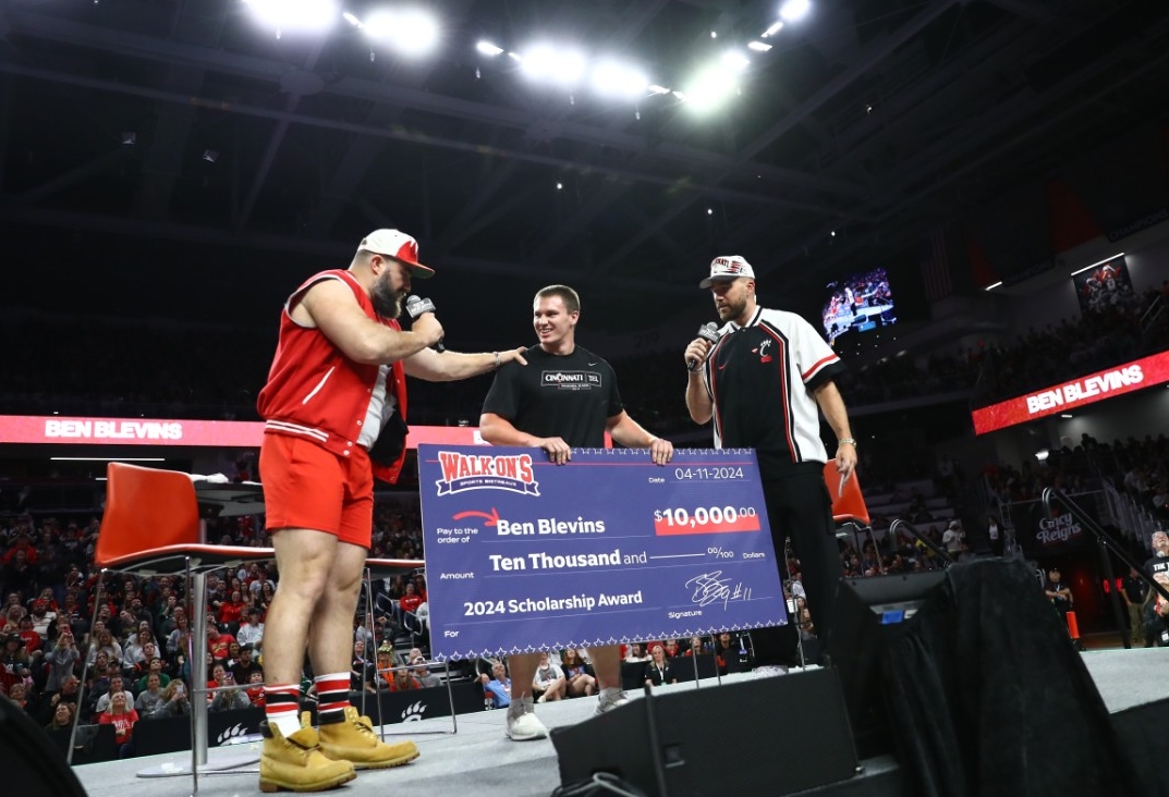 Jason and Travis Kelce take Cincinnati to ‘New Heights’ | University of ...