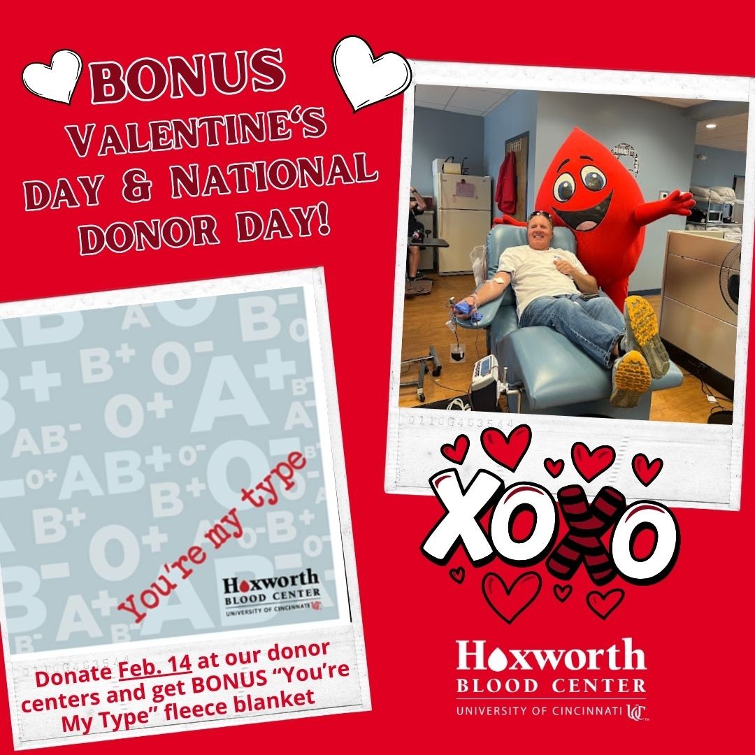 Show your love, be a lifesaver this February with Hoxworth Blood Center ...
