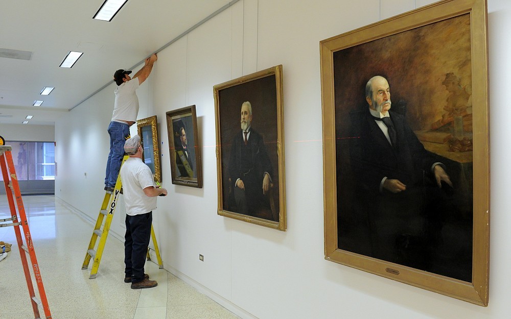 Past Dean Portraits Find New Home in MSB | University of Cincinnati